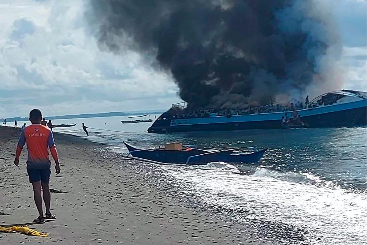 7 Die in Philippine Ferry Fire; Over 120 Rescued From Water | The Epoch ...