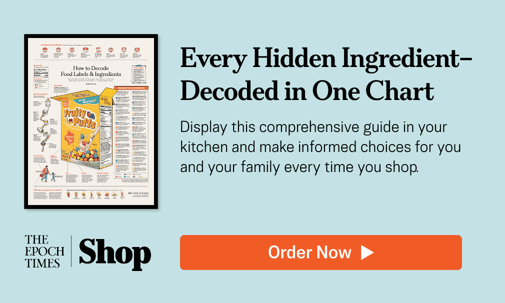 Infographic: How to Decode Food Labels & Ingredients | The Epoch Times