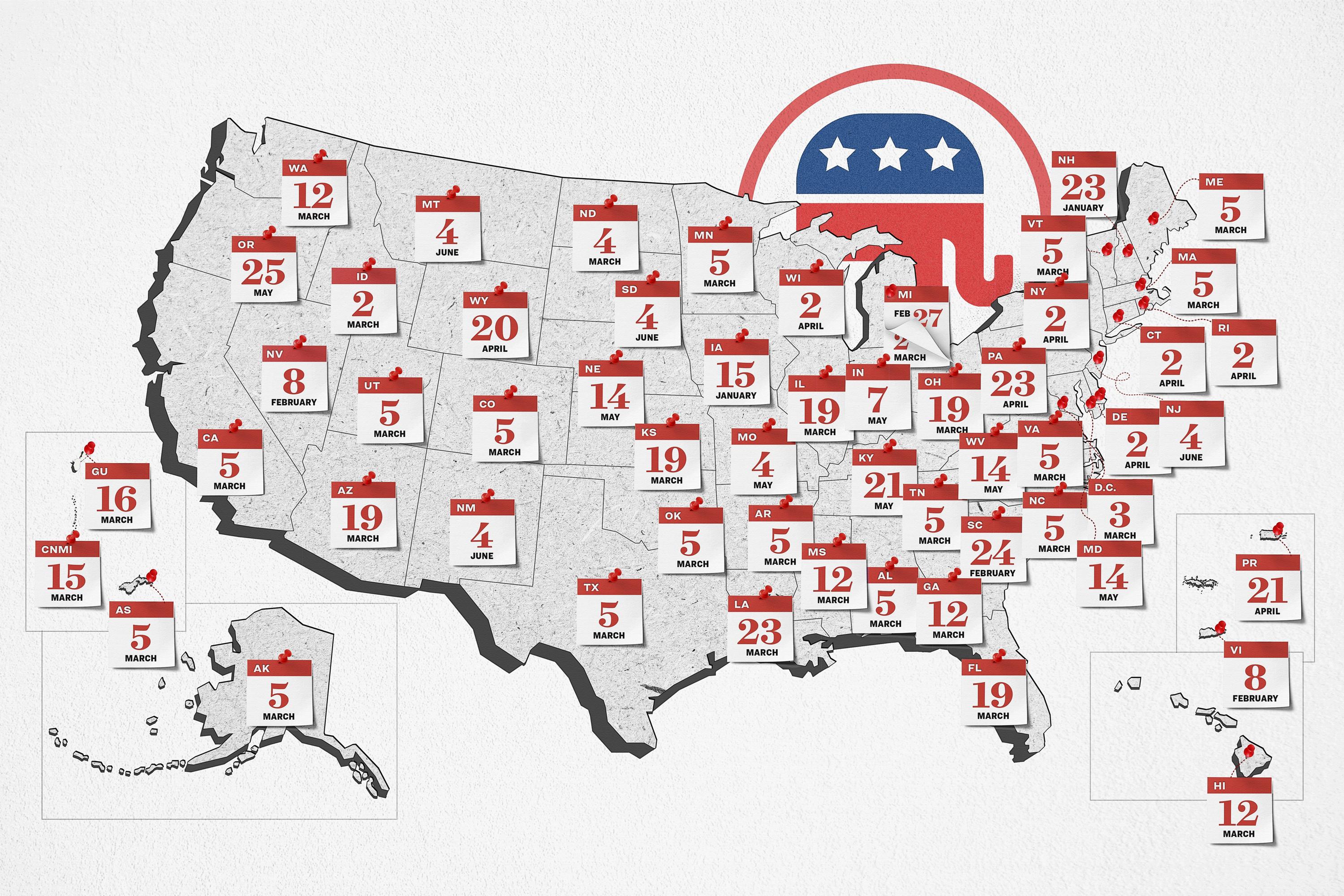 The 2024 Republican Presidential Primary Calendar The Epoch Times The 2024 Republican Presidential Primary Calendar The Epoch Times