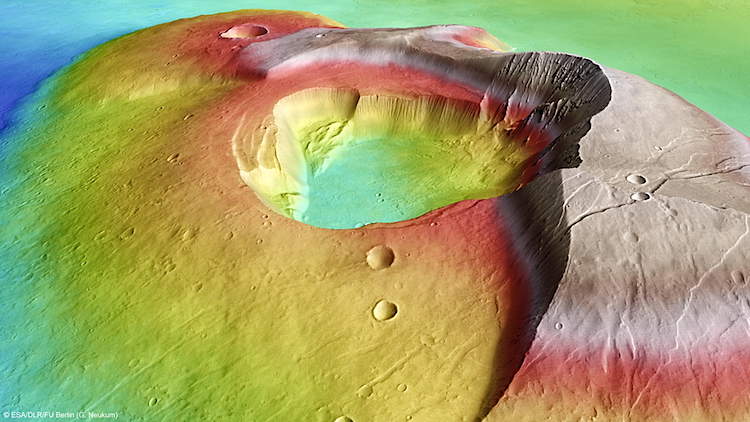 Tharsis Tholus Rainbow Volcano on Mars (Photos) | The Epoch Times