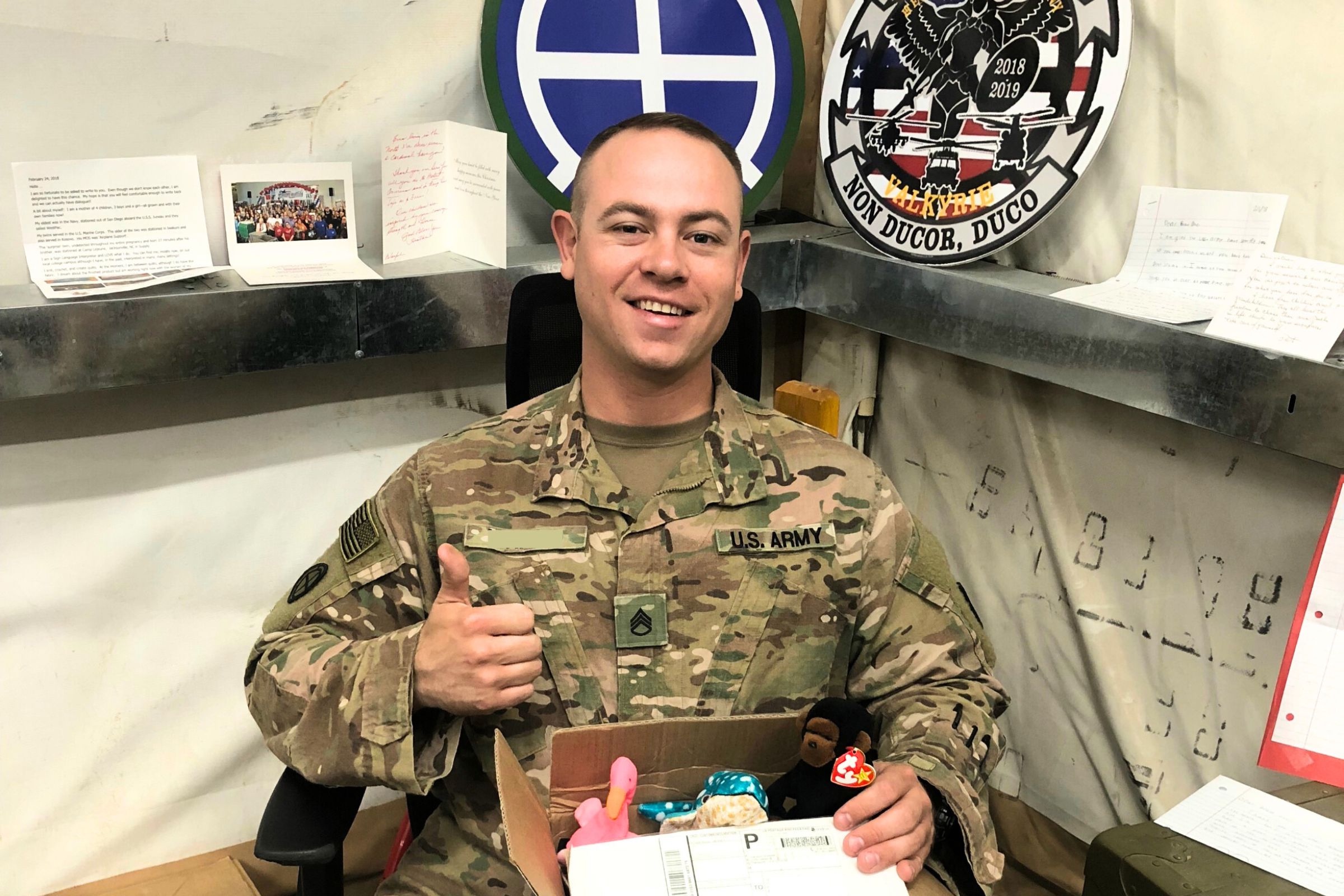 Operation Gratitude care packages are distributed to Air Force and ...
